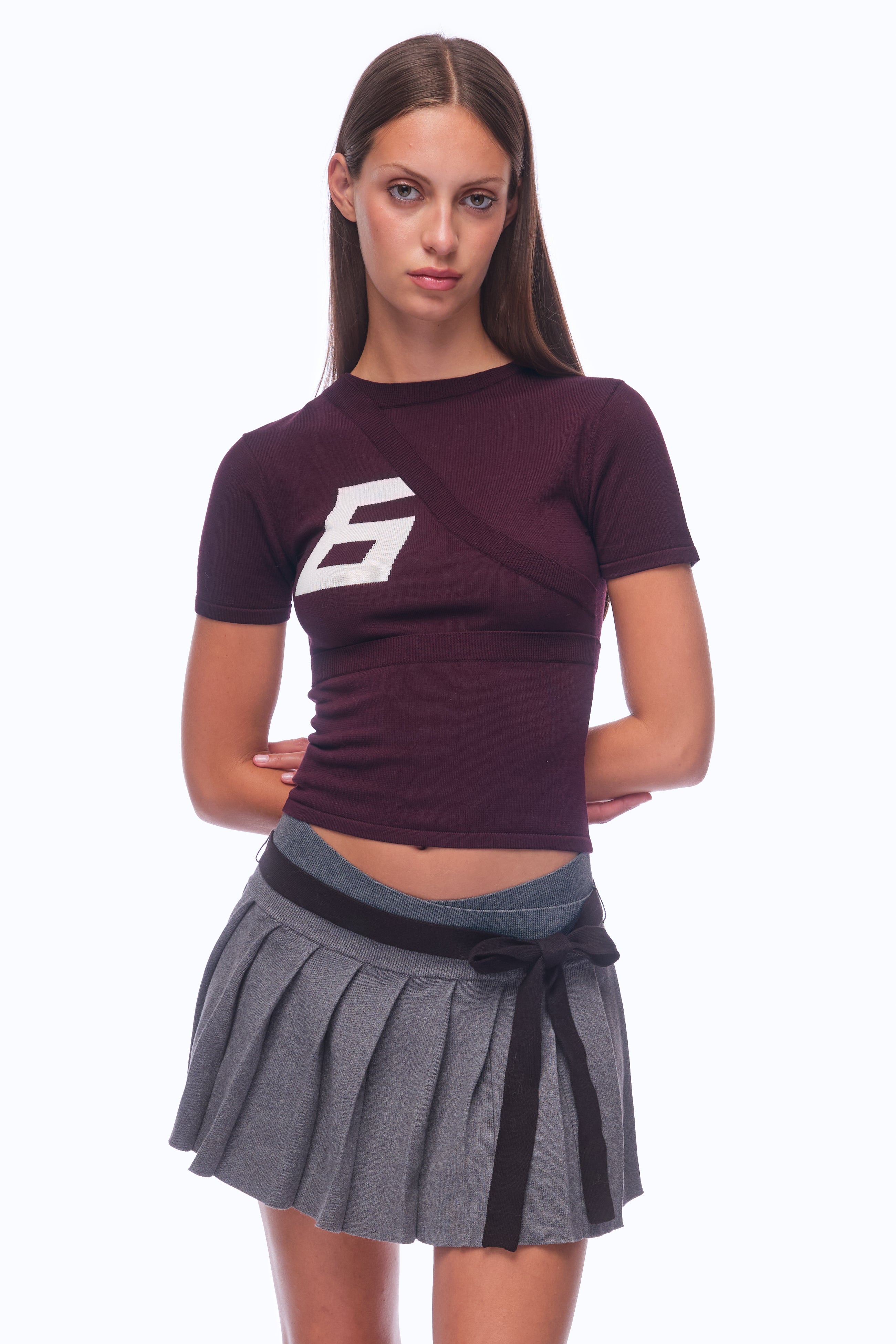 The Matrix top - BURGUNDY – Of Planet Earth